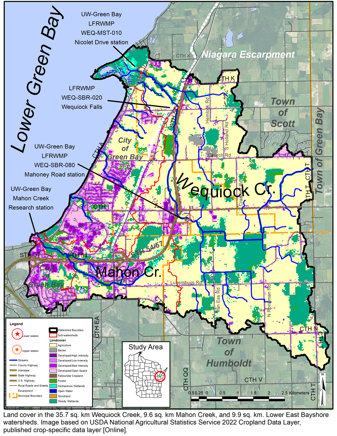 Tributary Maps - Monitoring - Lower Fox River Watershed Monitoring