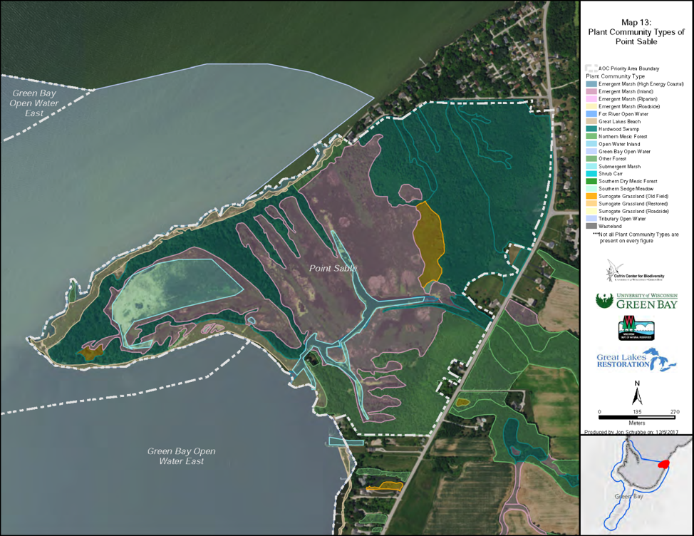Priority Areas - Fish & Wildlife Habitats - Green Bay Area of Concern