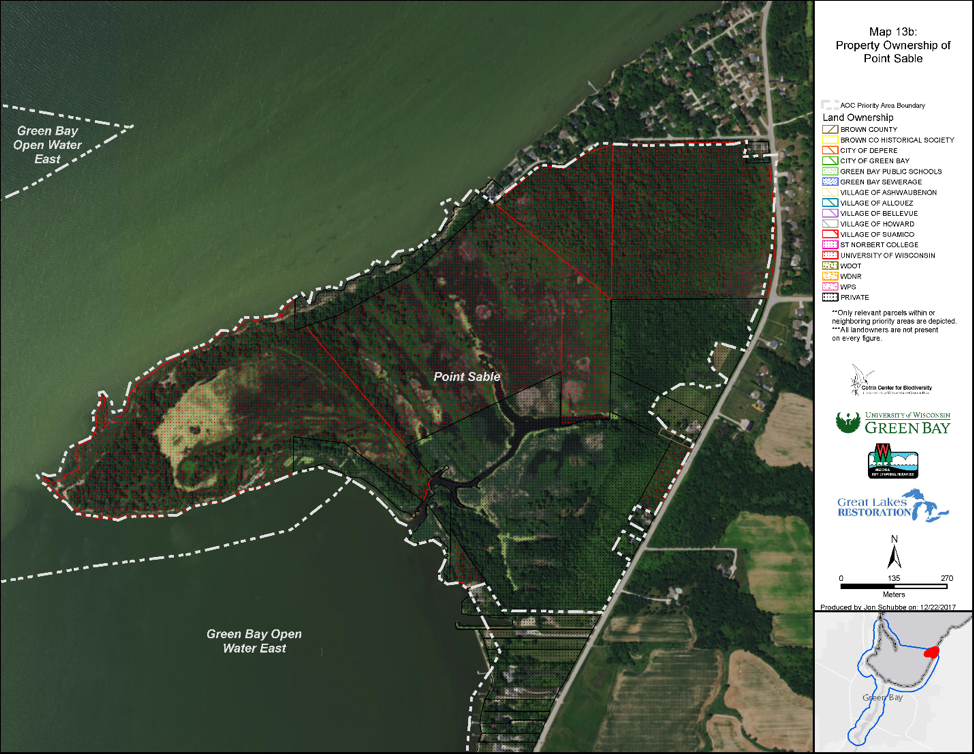 Priority Areas - Fish & Wildlife Habitats - Green Bay Area of Concern ...