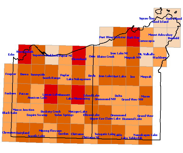 WBBA, Region 1 Quad Map