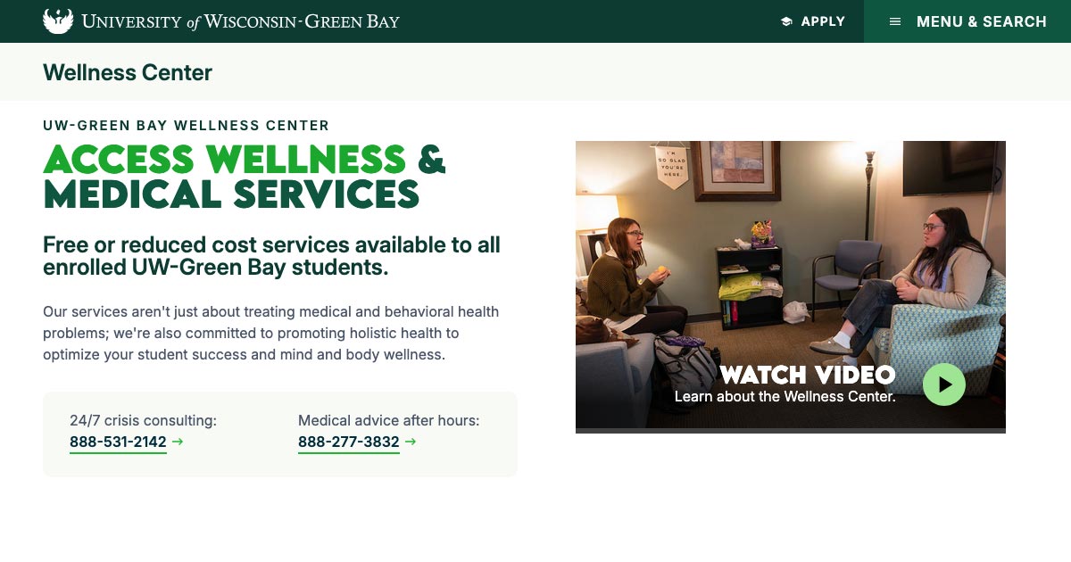 Wellness Center - UW-Green Bay